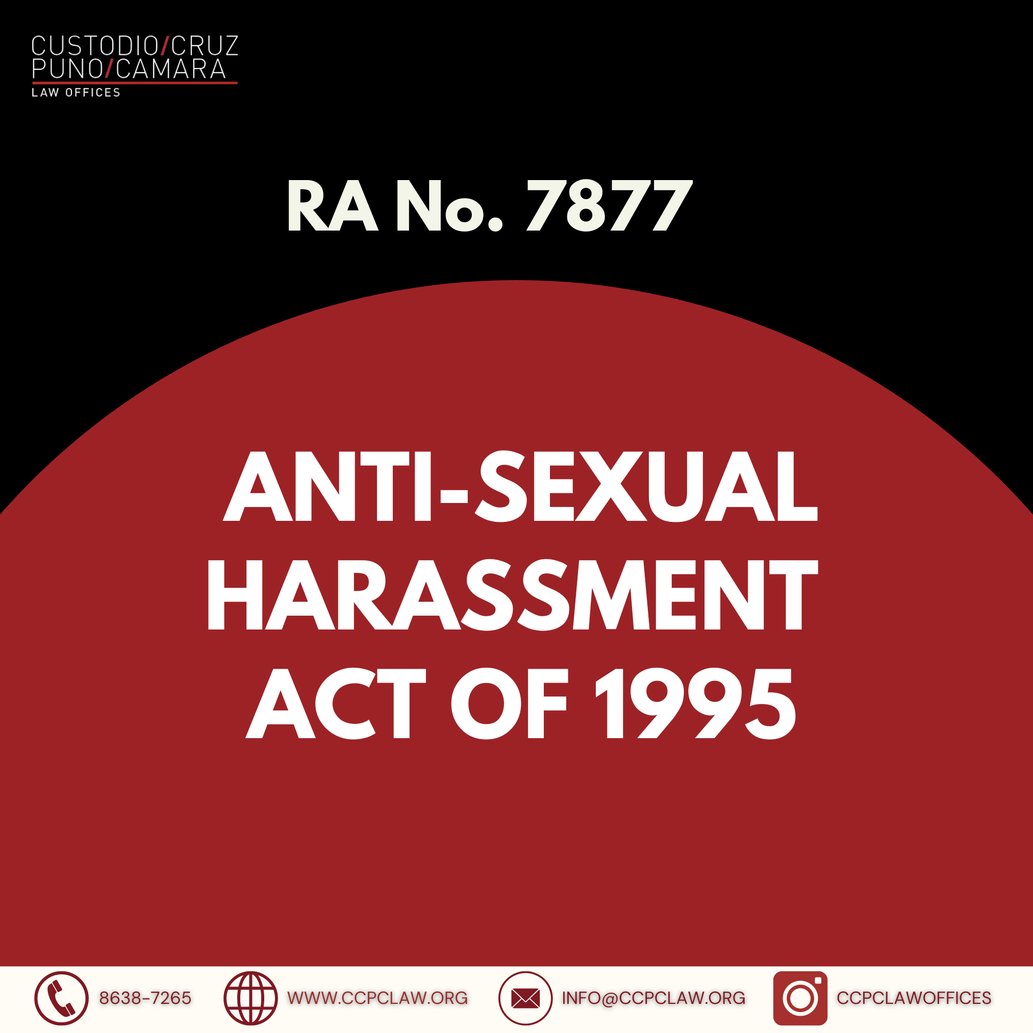 Anti-Sexual Harassment Act (RA No. 7877) - Custodio Cruz Puno and ...